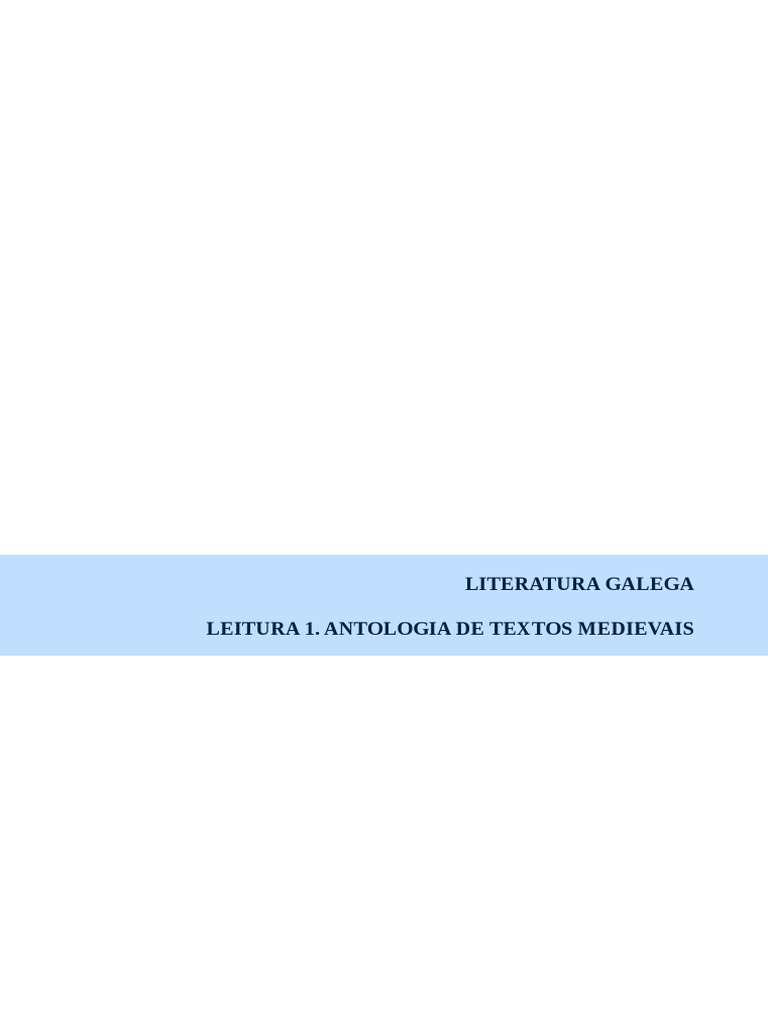 Antilogía 1 Lit Gal | PDF | Jesus | Verdade
