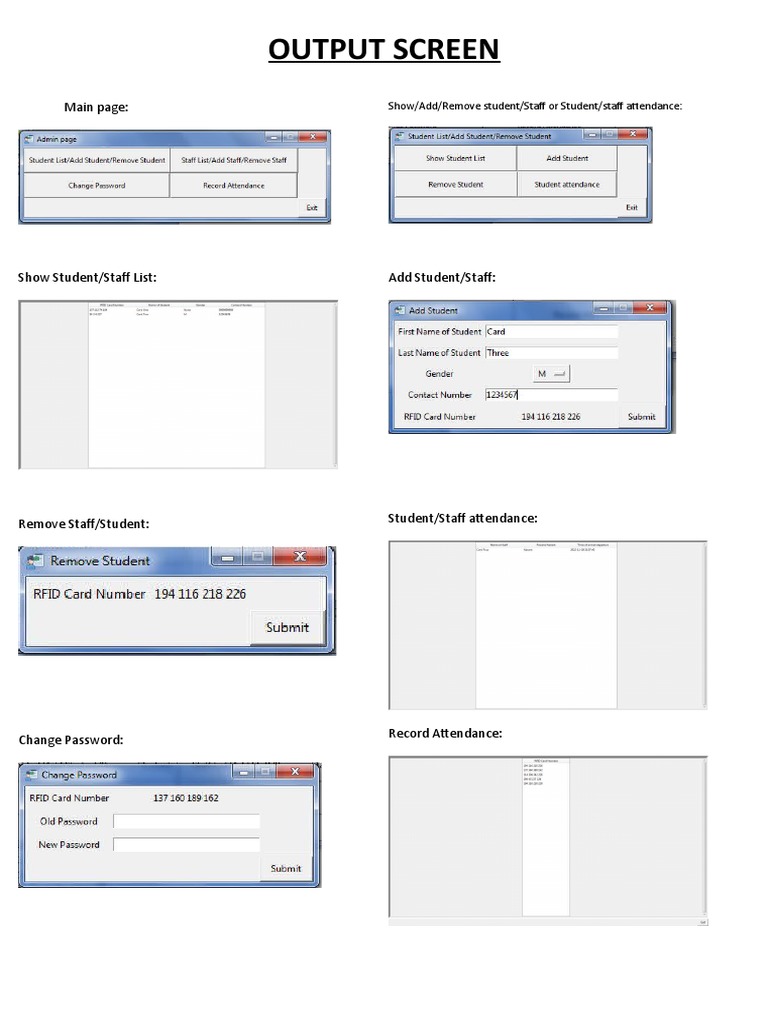 Output Screen Pdf
