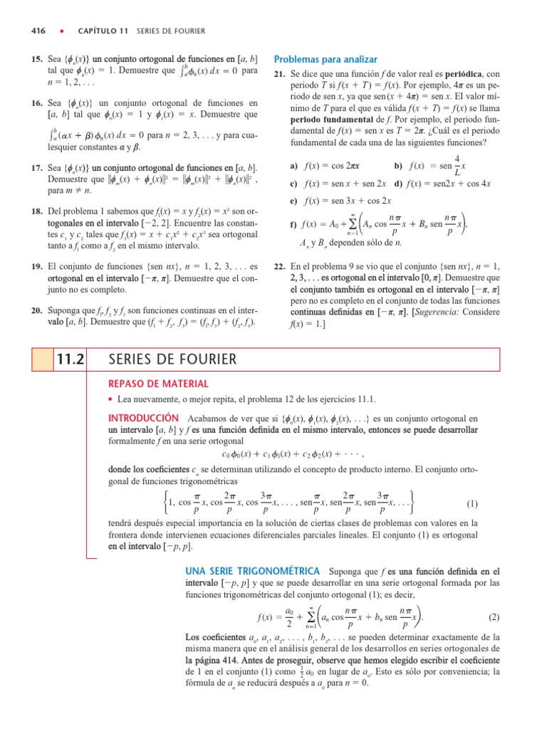 Semana 7 Series de Fourier | PDF | Series de Fourier | Ecuaciones
