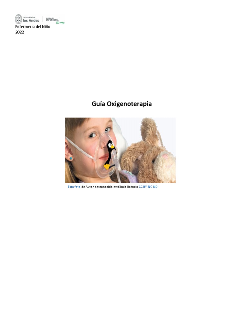 Guía sobre administración de oxigenoterapia en pediatría | PDF