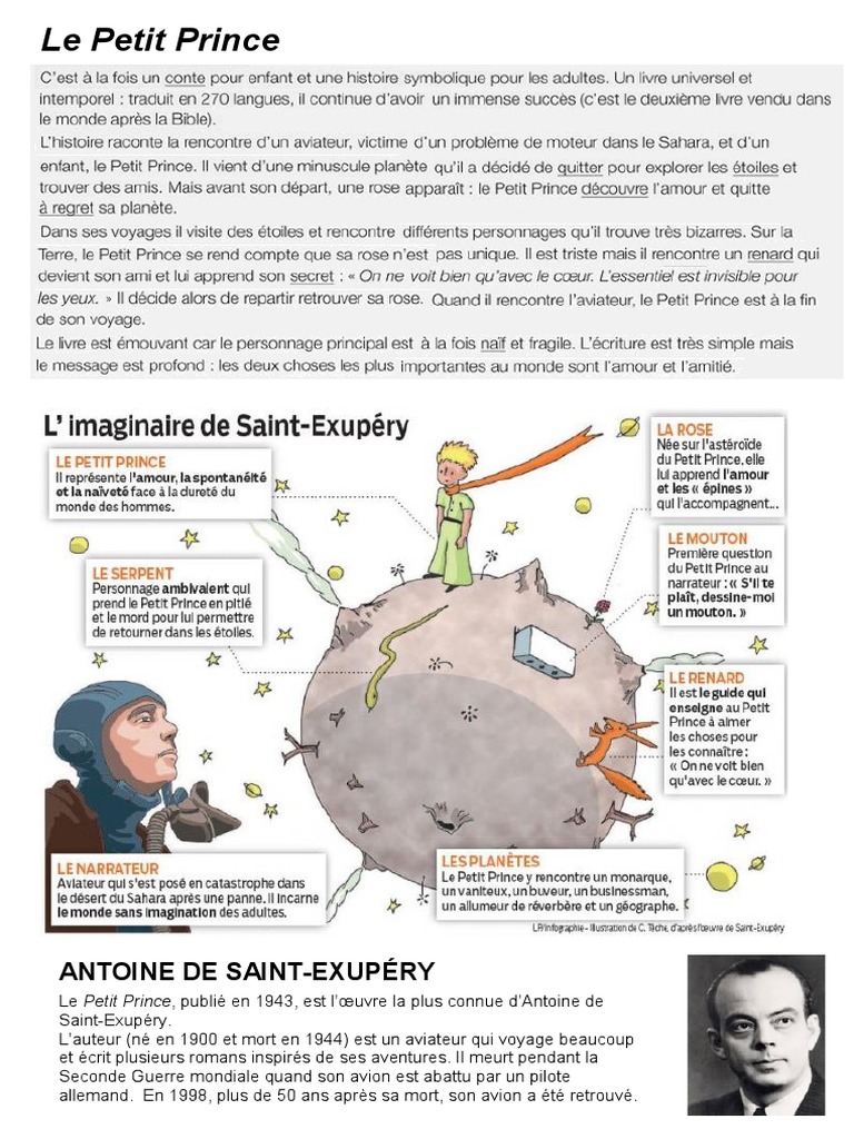 Le Petit Prince : Histoire et Auteur | PDF | Classiques | Fiction générale