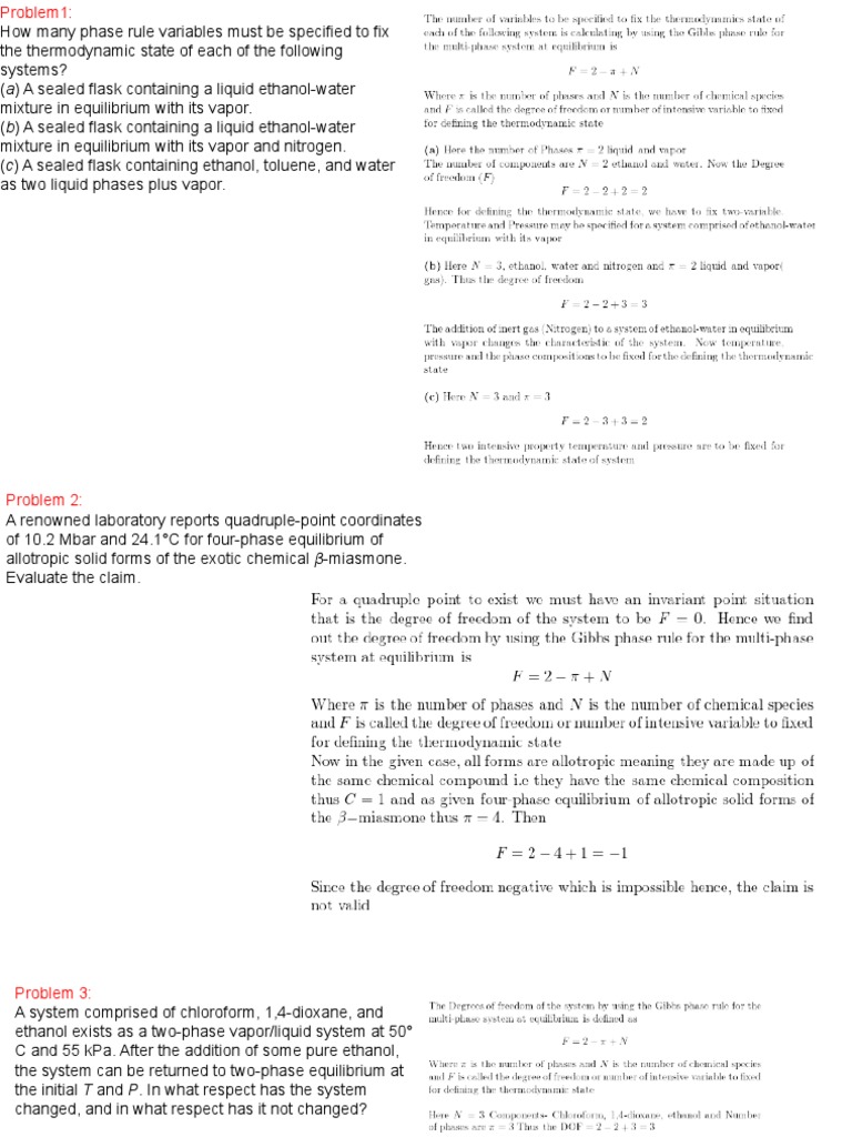 ThermoII Exercise 1 | PDF | Mechanics | Applied And Interdisciplinary Physics