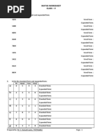 Grade 10 Data Handling Worksheet | PDF | Mean | Data