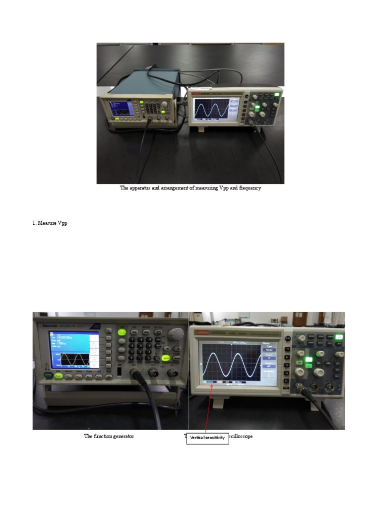 Exercises of Electronic Oscilloscope Experiment | PDF