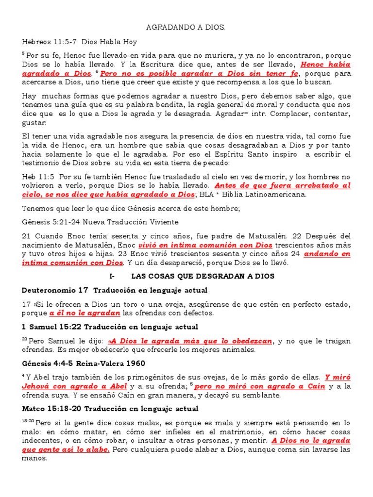 Agradando A Dios | PDF | Dios | Creencia religiosa y doctrina