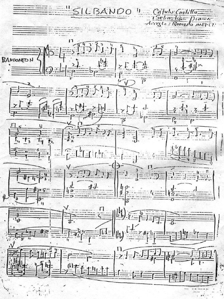 Silbando (Bandoneón) (Manuscrito) | PDF