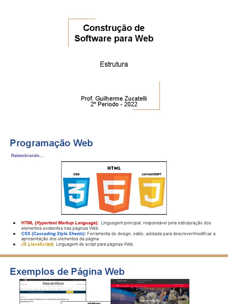 02 - Estrutura HTML | PDF | Html | Elemento HTML