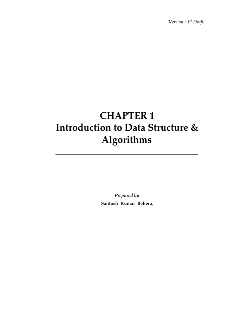 Introduction To Data Structure And Algorithm Pdf Integer Computer Science Array Data