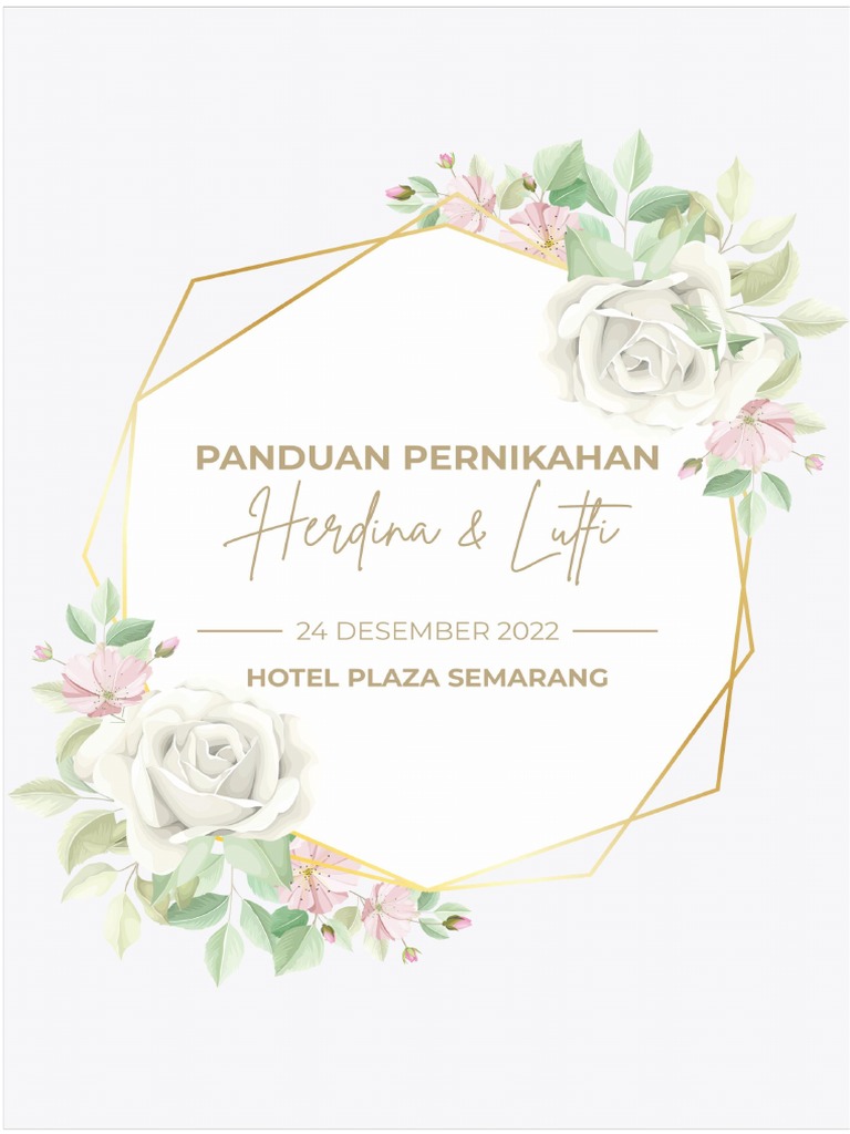 Buku Panduan Akad Nikah Herdina Dan Lutfi | PDF