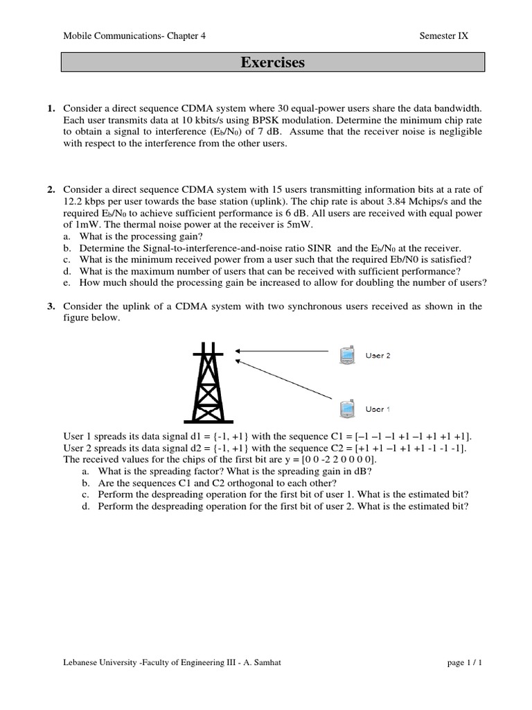 Exercises Chap4 | PDF