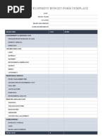 Sample Development Proforma | PDF