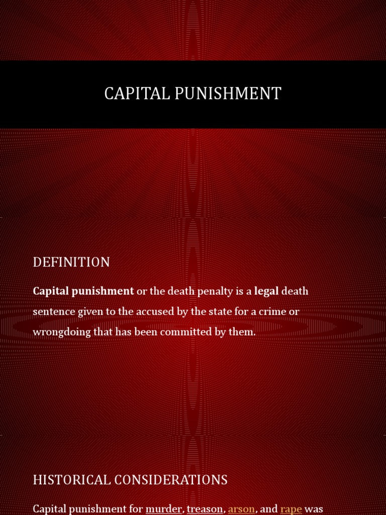 Understanding Capital Punishment Laws | PDF