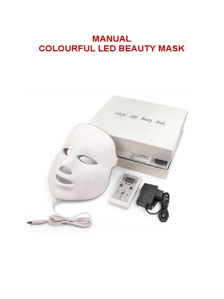 LED Face Mask Instruction Mnaual | PDF