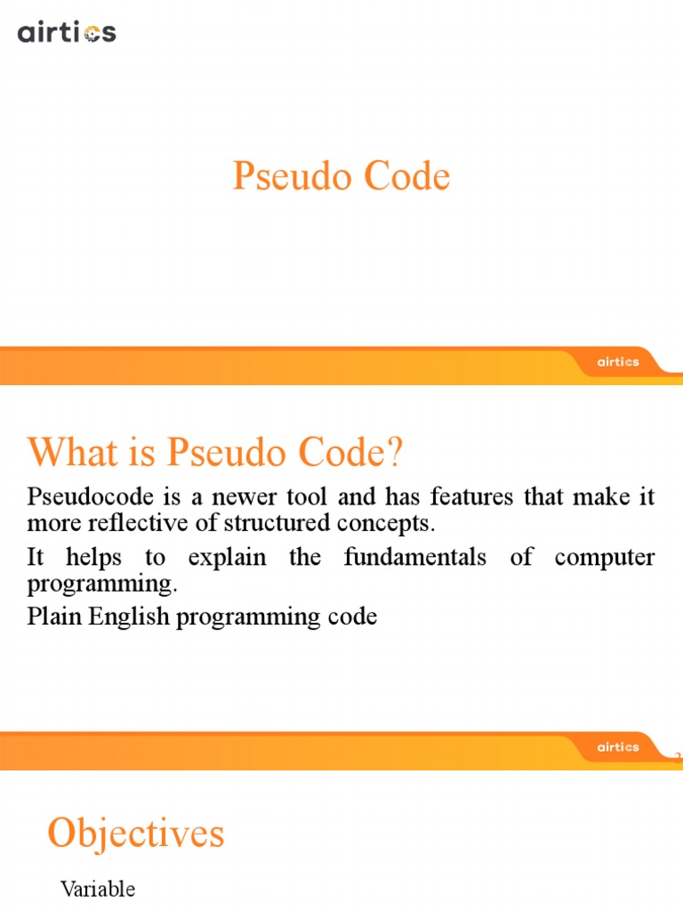 Pseudo Code Slides Pdf Computer Programming Variable Computer Science 9416