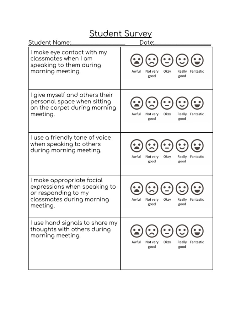 Student Survey | PDF