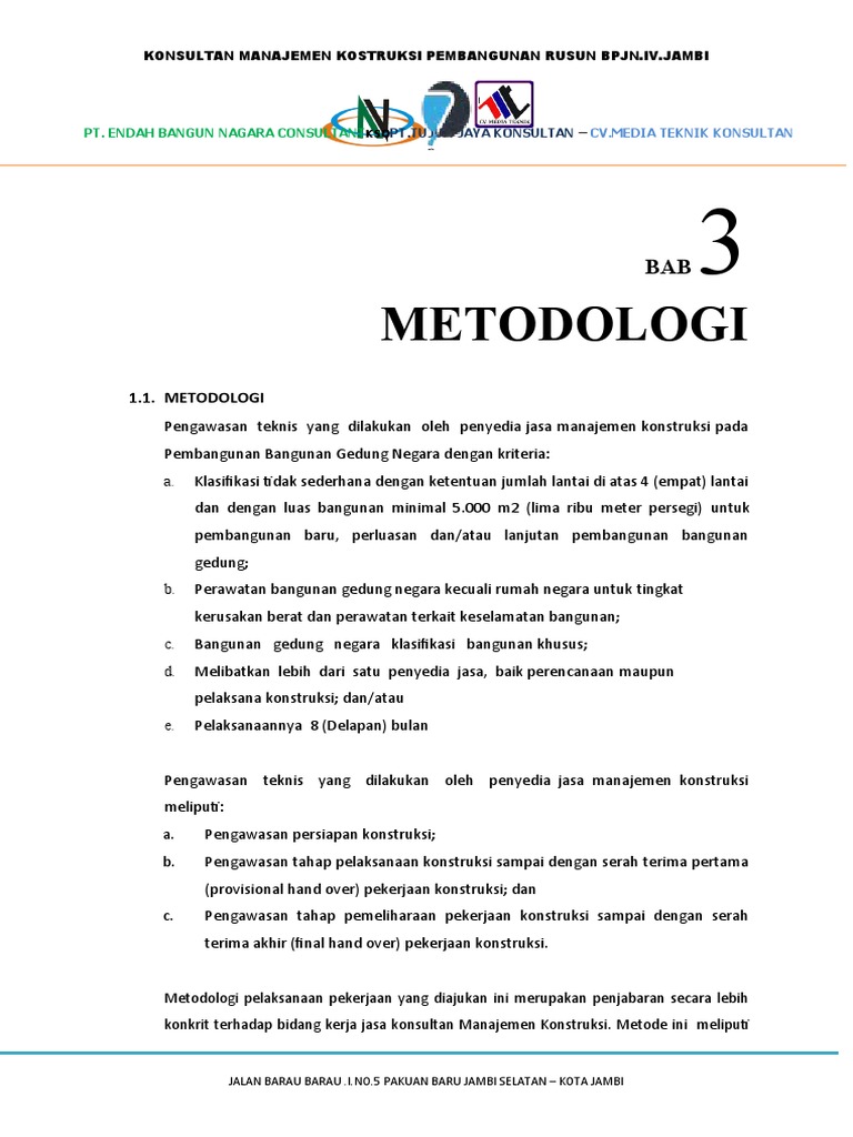 BAB 3 Metodologi | PDF