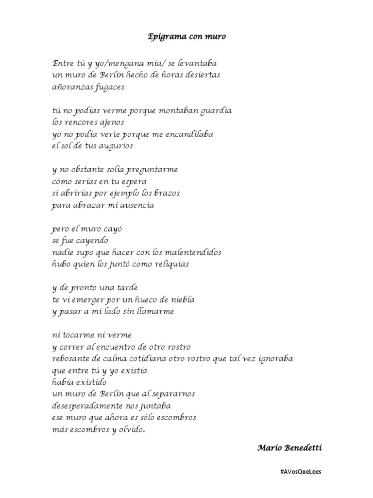 Epigrama Con Muro | PDF