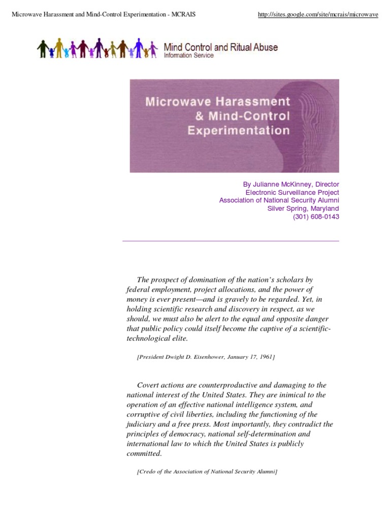 Microwave Harassment and Mind-Control Experimentation - MCRAIS | PDF | Law