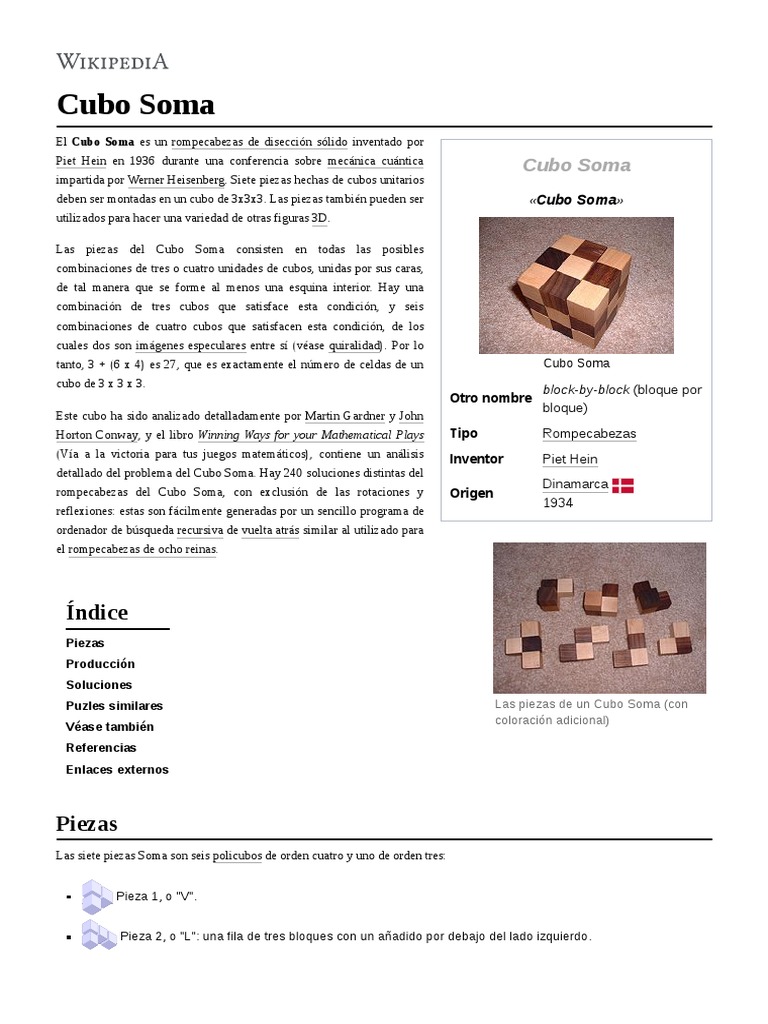 U3 PP 58 Cubo Soma | PDF | Juegos de habilidad mental | Matemáticas recreativas
