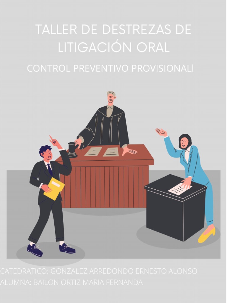 Tarea 1 Control Provisional Preventivo | PDF | Policía | Detención ...