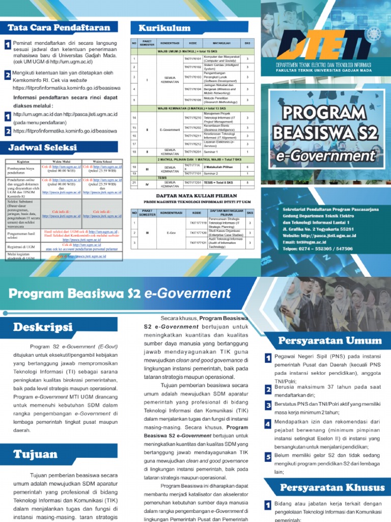 Booklet - Brosur - Pasca UGM | PDF