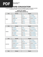 German Verbs A1 | PDF