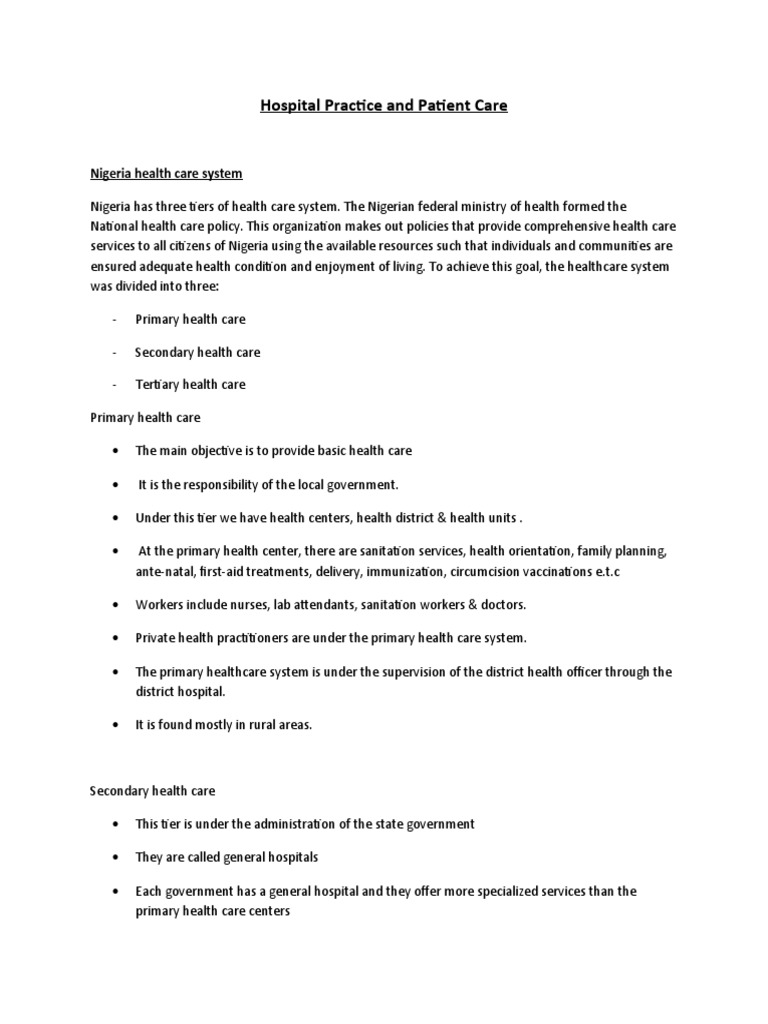 Hospital Practice & Patient Care | PDF | Health Care | Abdomen