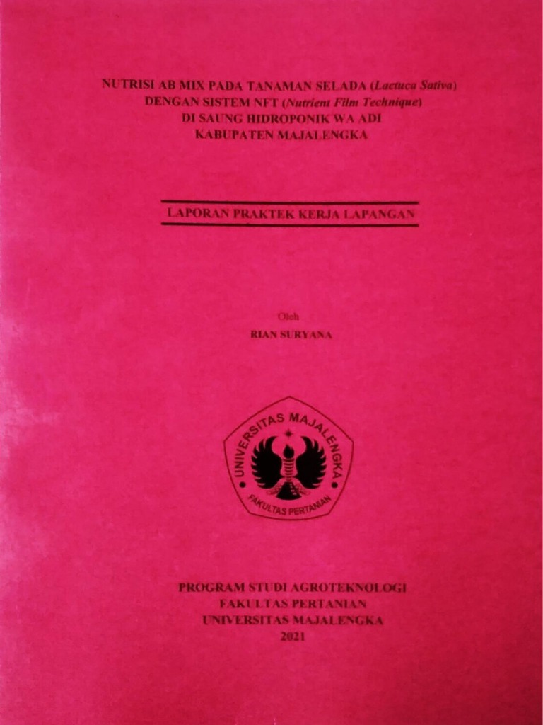 Laporan PKL - Rian Suryana | PDF