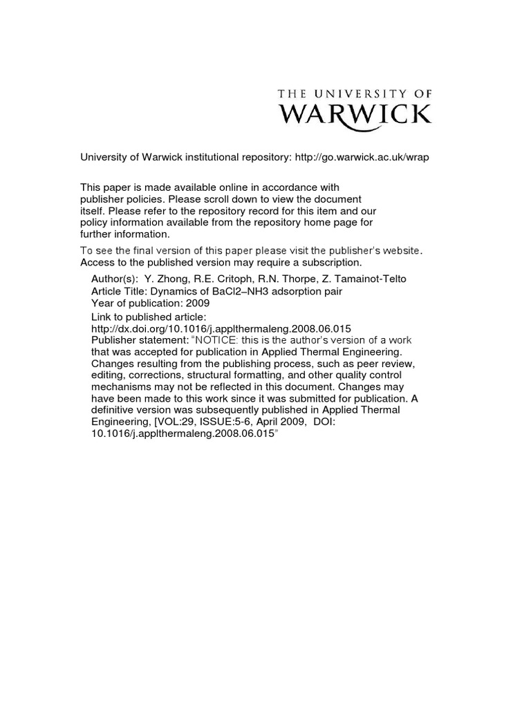 DF (Linear Driving Force) and FD (Fickian Diffusion) | PDF | Adsorption ...