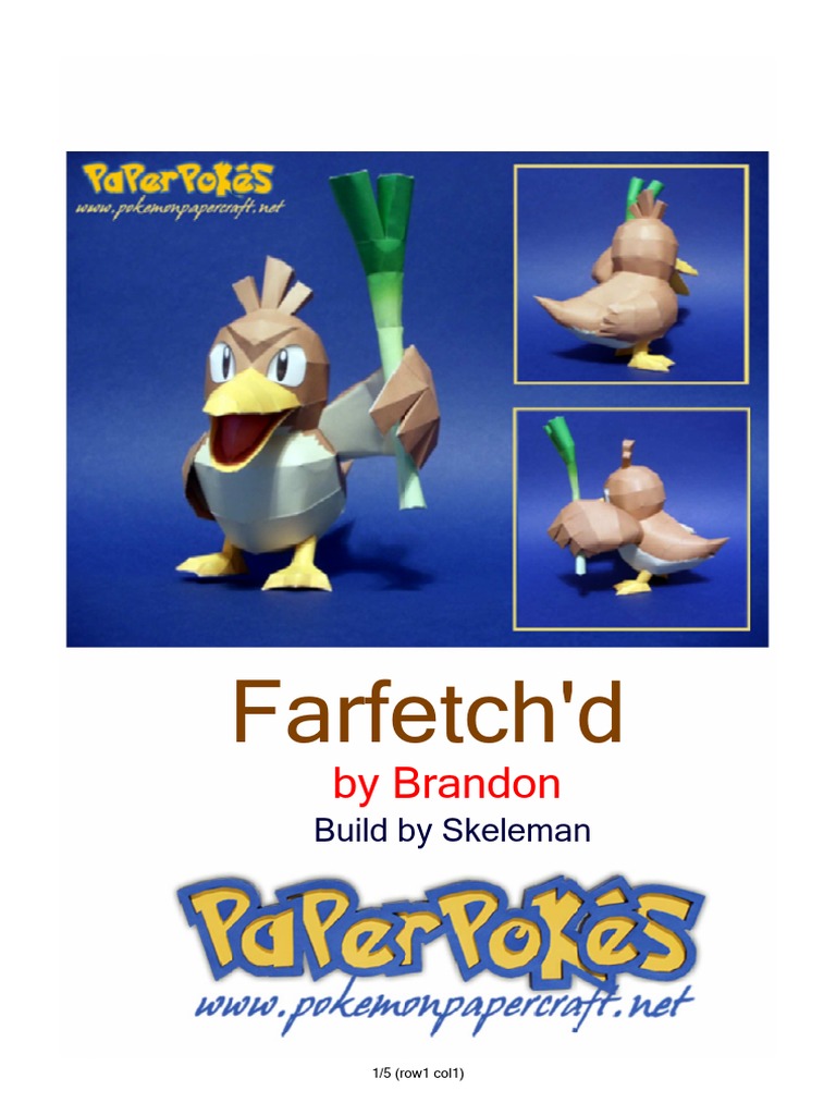Farfetch'd A4 Lined | PDF