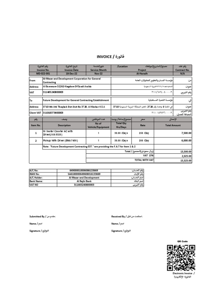 Amd Masar Invoice Comp | PDF | Payments