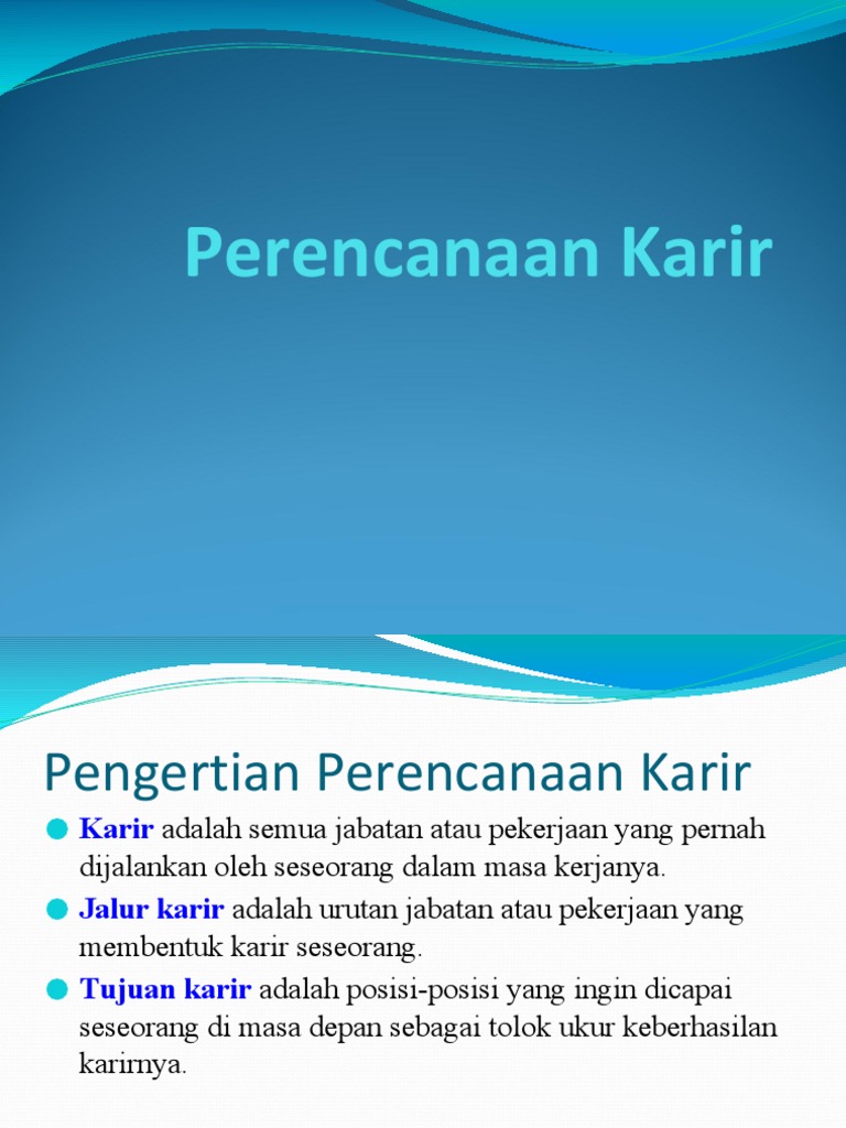 Panduan Perencanaan Karir Efektif | PDF