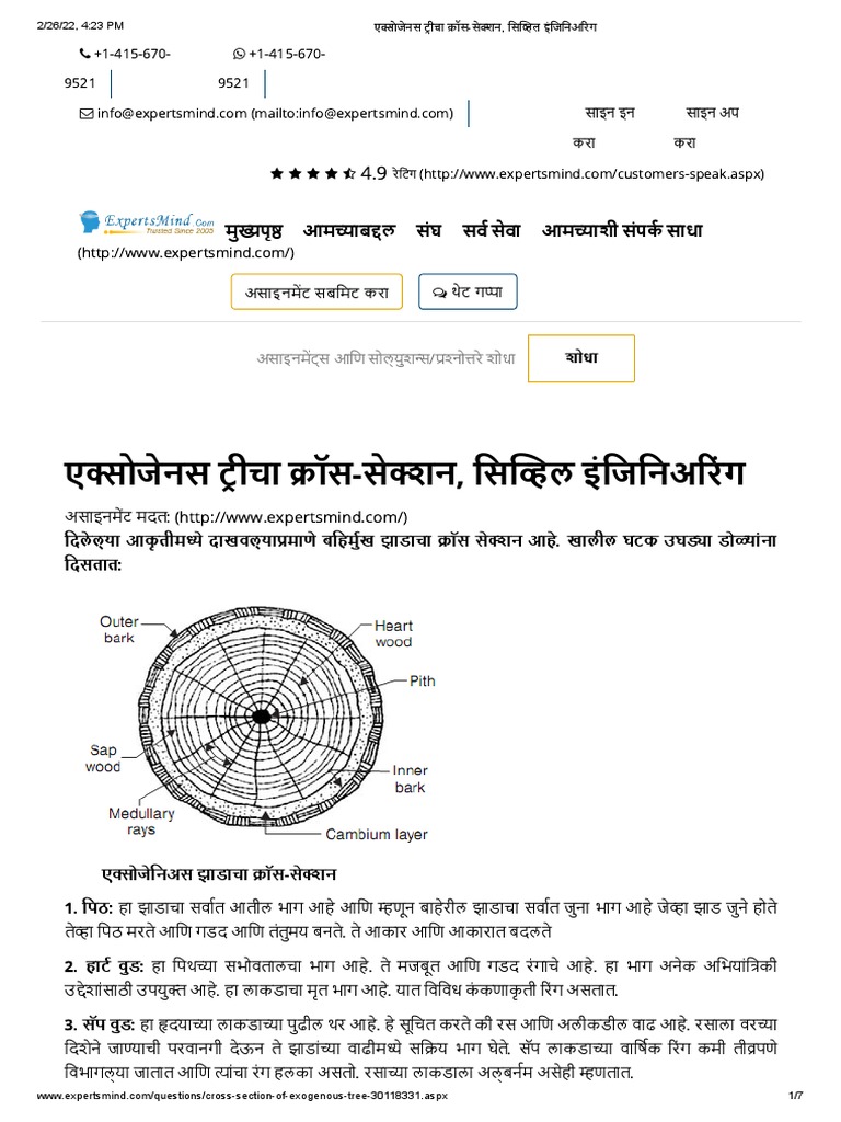 1.cross-Section of Exogenous Tree Trunk Part3 | PDF