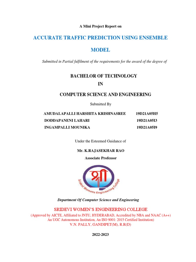 Accurate Traffic Prediction 4.4 | Download Free PDF | Software Development Process | Unified ...