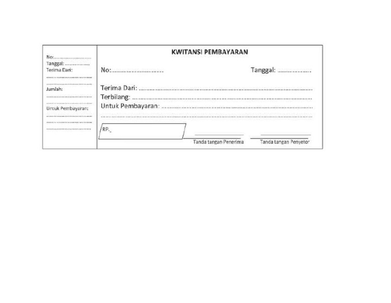 Kwitansi Pembayaran | PDF