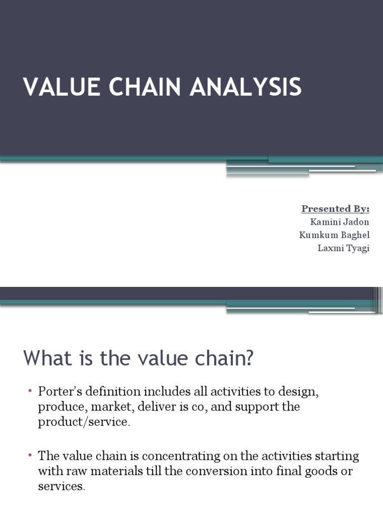 Value Chain Analysis | PDF