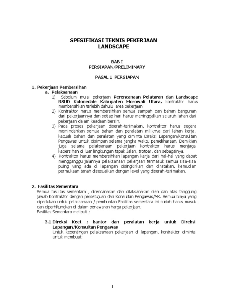 Rks Landscape Revisi | PDF