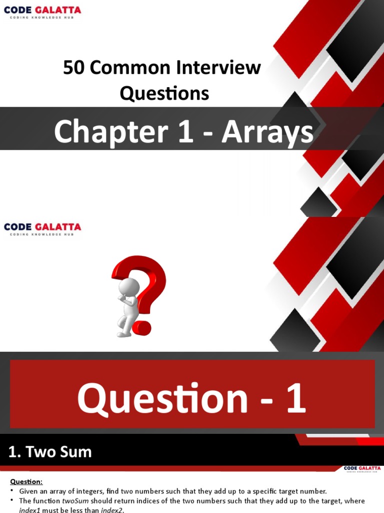 50 Interview Question Code Galatta - Handbook | Download Free PDF | Array Data Structure ...