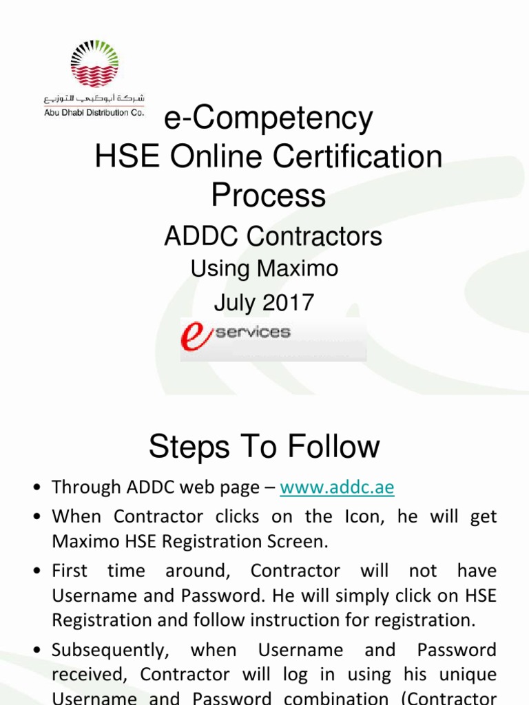 Certification Process HV ADDC | PDF