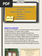 Notices-EXPOSITORY WRITING (ENGLISH A-CSEC) | PDF | Communication ...