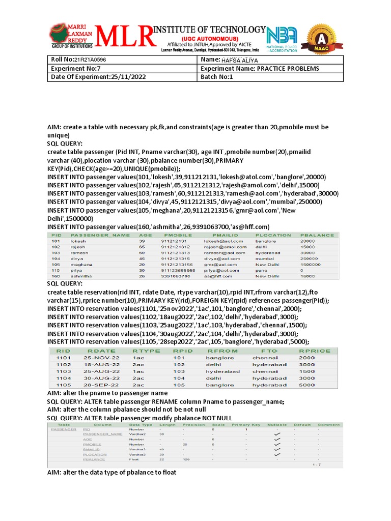 DBMS Week - 7 (1) (1) 1 | PDF | Information Technology Management | Data