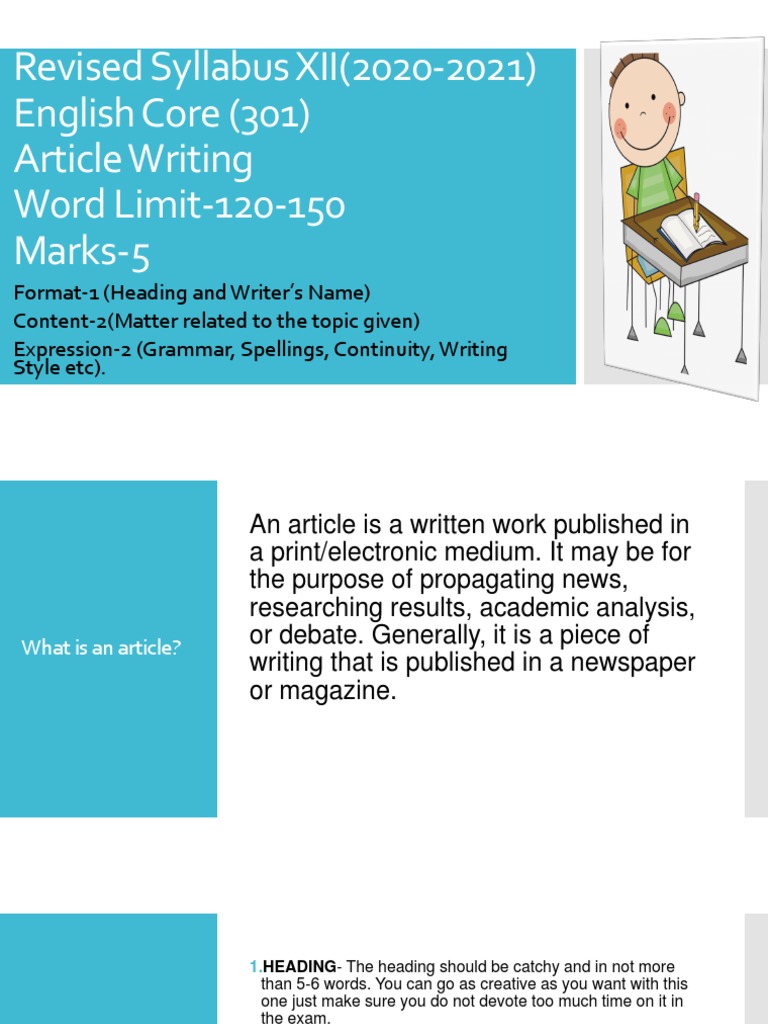 Article Writing | PDF | Paragraph | Logic