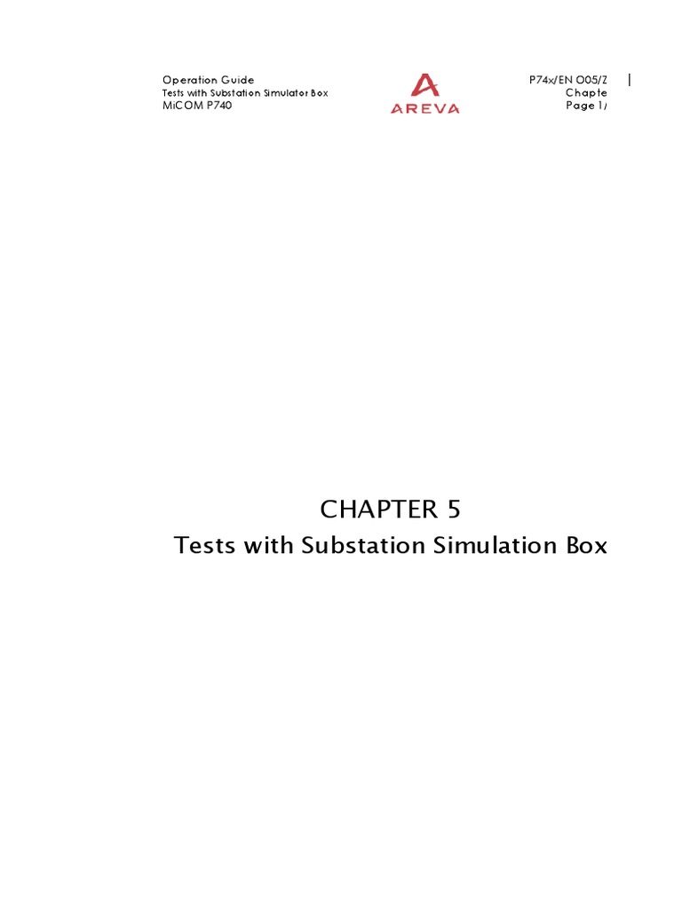 SSB Manual - Areva - Test Box | PDF | Electrical Substation ...