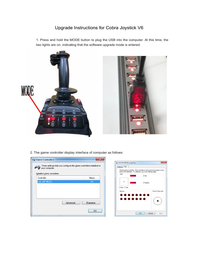 Cobra Joystick V6 Upgrade Guide | PDF