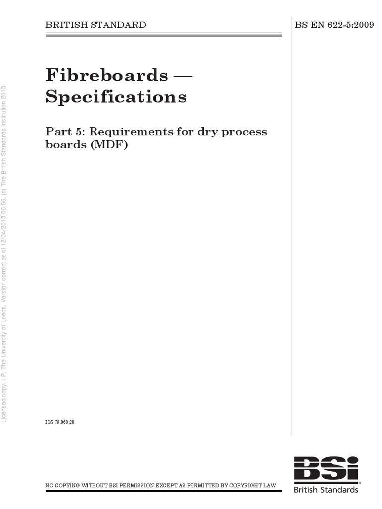 Bsi BS en 622 5 | PDF | Humidity | Materials