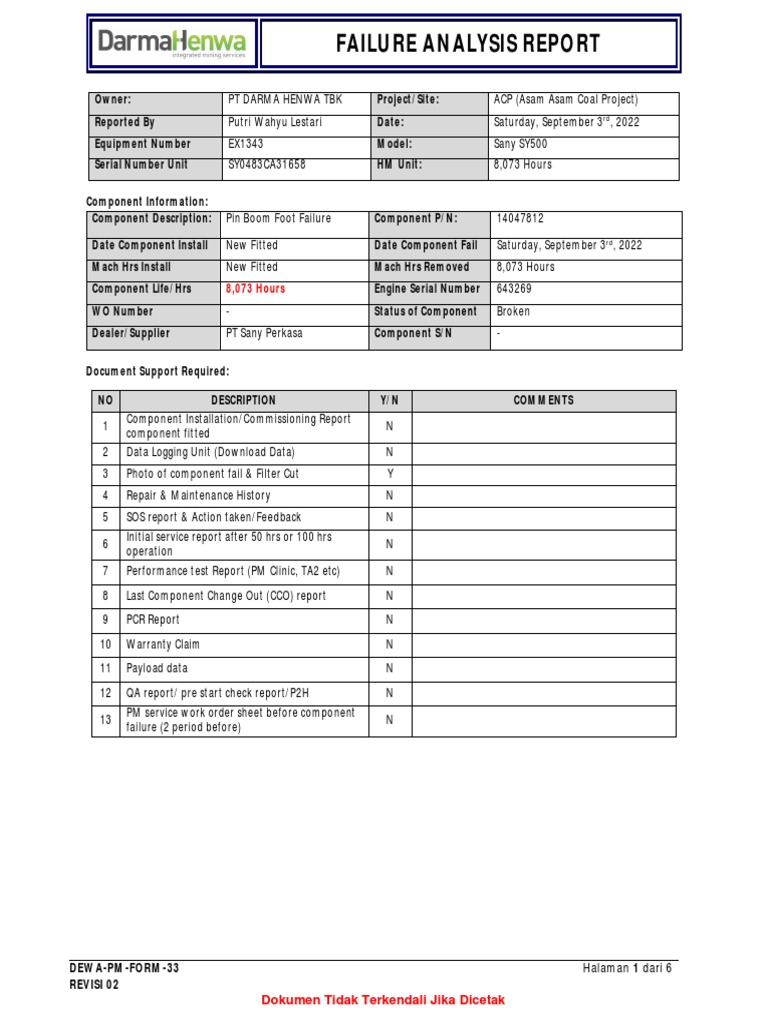 Excavator Boom Foot Failure Analysis | PDF | Fatigue (Material) | Fracture