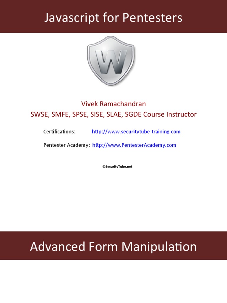 Advanced Form Manipulation | PDF