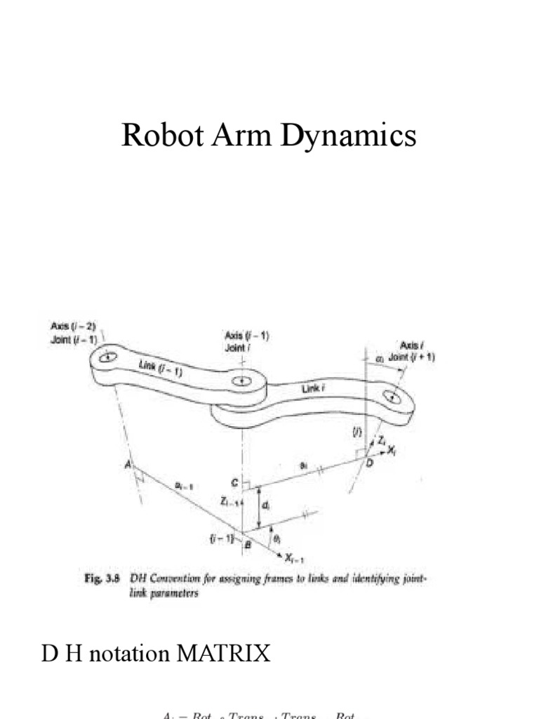 Robotics Kinematics & Dynamics | PDF | Kinematics | Equations Of Motion