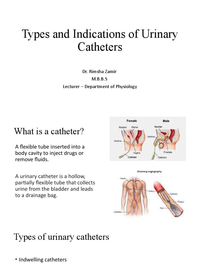 Types and Indications of Catheters | PDF