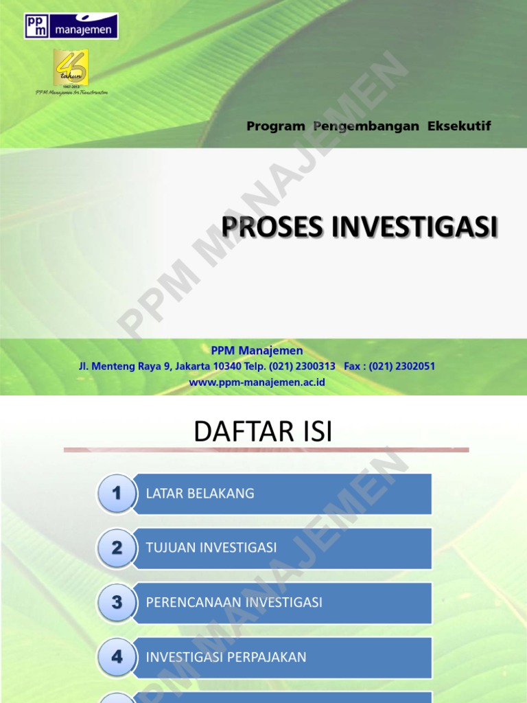 08 12595-Ho Proses Investigasi-Jkr | PDF